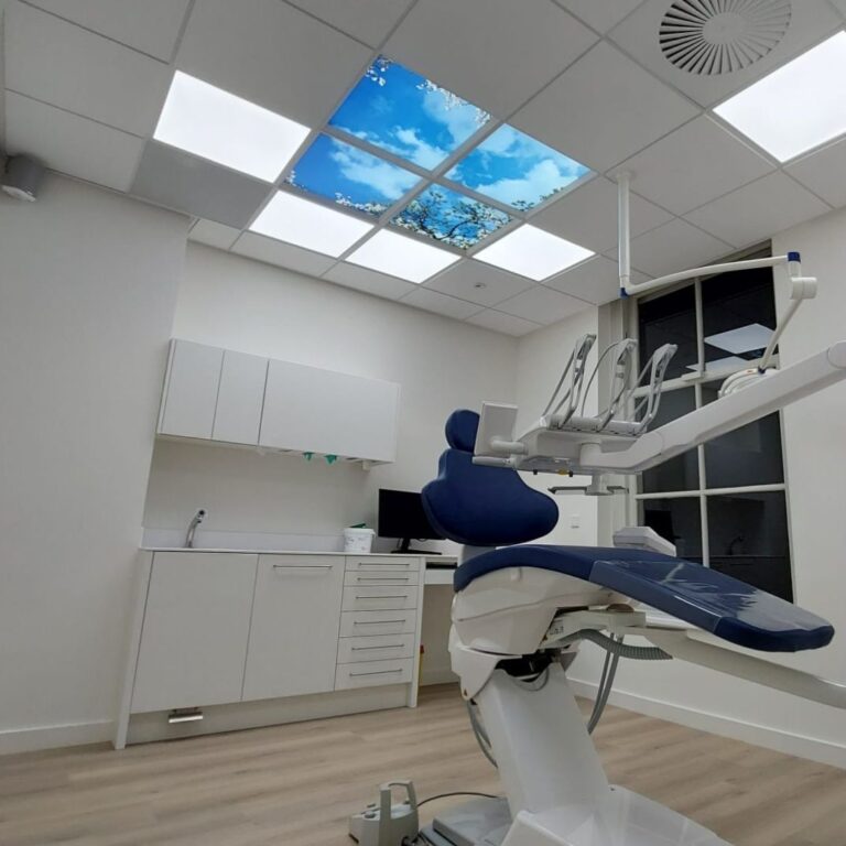 M+W Dental Showroom Renovation with Dentled Daylight Lighting